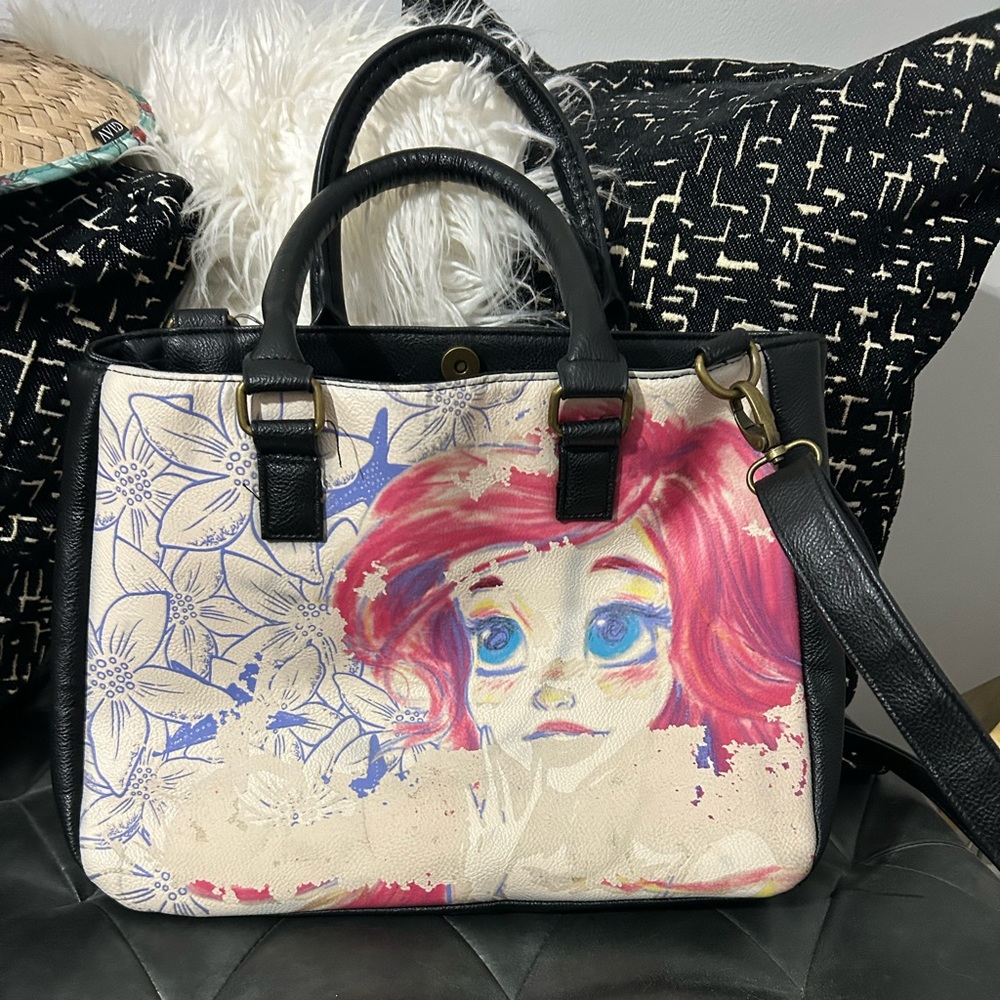 Loungefly Little Mermaid Ariel Purse/Handbag Watercol… - Gem